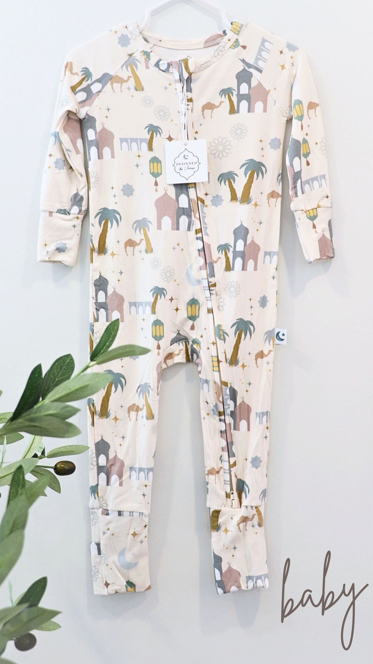 Moon Light Worship | Soft Baby Sleeper Zip-up Onesie Unisex – Designed ...