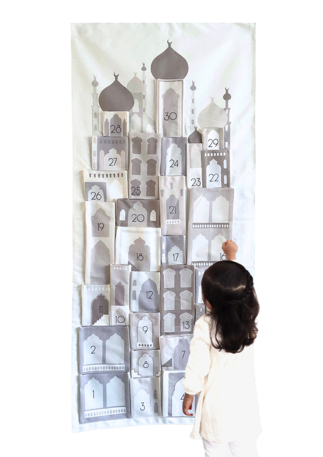 Beige Mosque 30 Day Pocket Ramadan Good Deed Calendar – Designed By Sanna